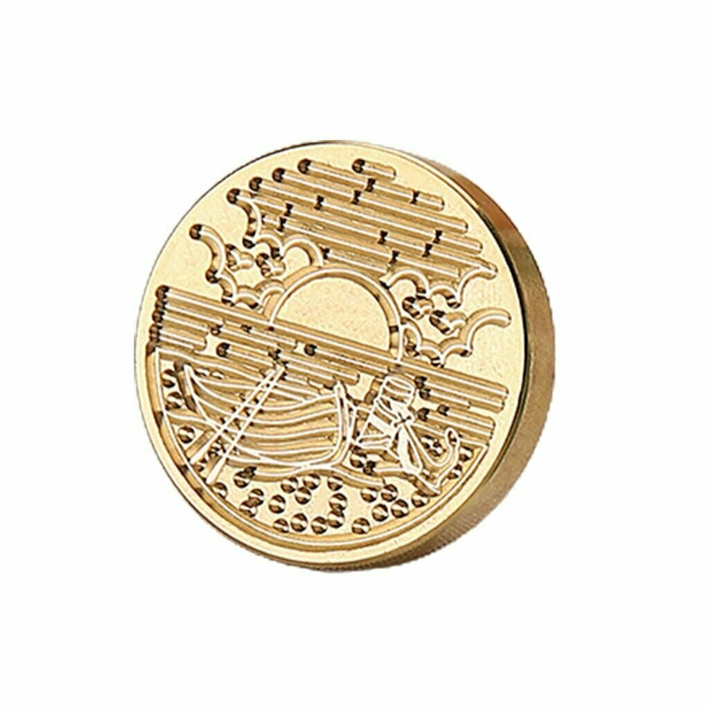 25 мм круглая печать с головкой штемпеля эстетическим рисунком для печати конверта письма открытки