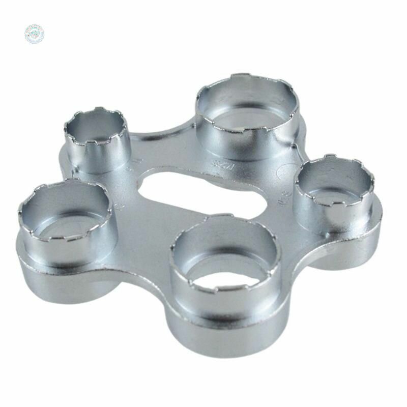 Ключ для аэратора смесителя на 5 отверстий, стальной инструмент для легкой замены и чистки аэраторов кухни и ванны, эргономичный крановый ключ для домашнего ремонта