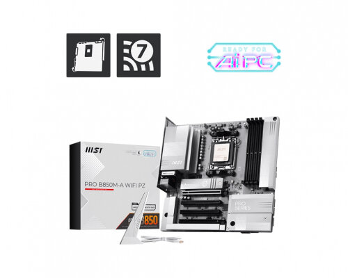 Материнская плата Msi PRO B850M-A WIFI PZ (AM5, mATX)