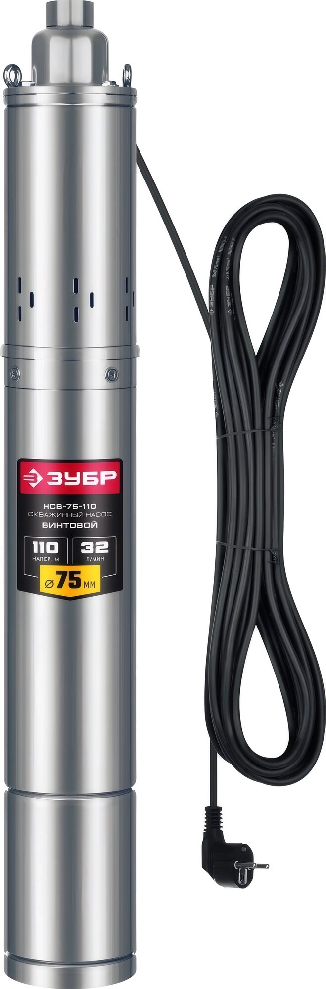 Скважинный насос винтовой ЗУБР НСВ-75-110