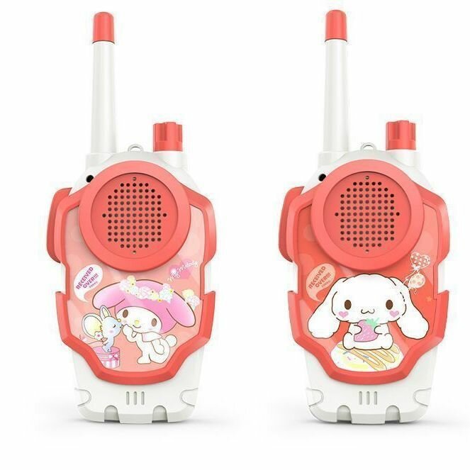 Рации для детей комплект (2 шт) Набор детских рации для мальчиков и девочек с фонариком с аккумулятором, розовый