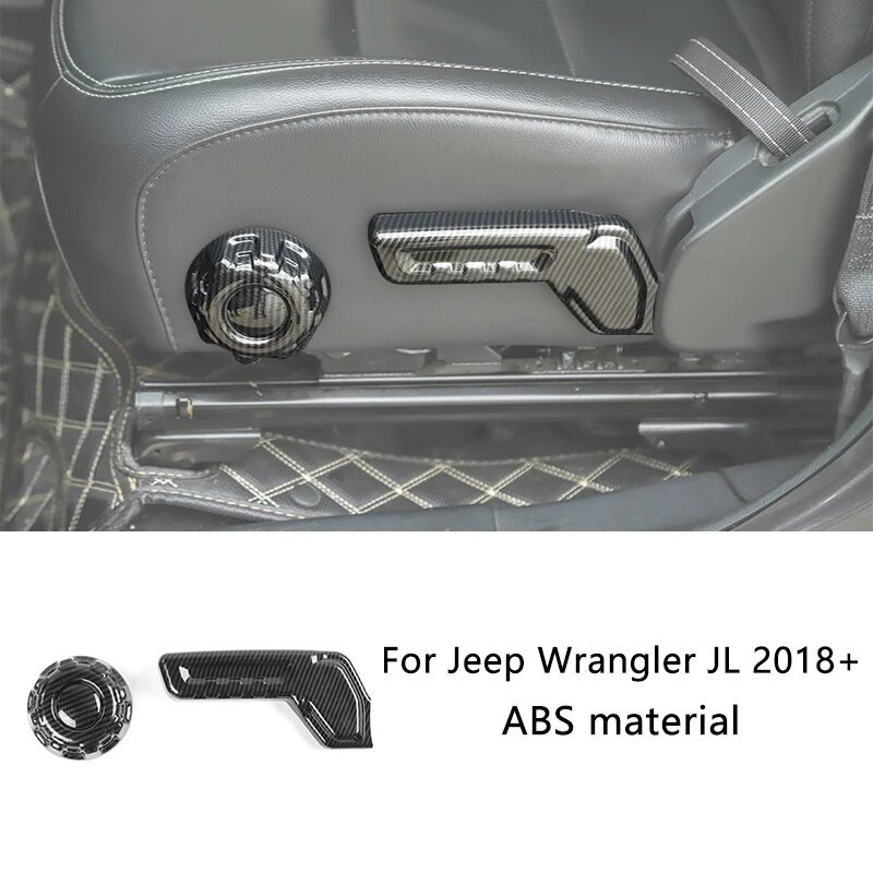 Декоративная наклейка BAWA из углеродного волокна для Jeep Wrangler JL 2018-2022, защитные аксессуары для салона автомобиля Seat adjust