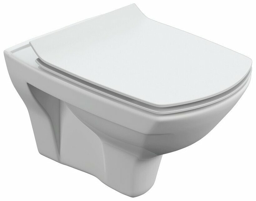 Комплект Cersanit Carina Инсталляция с унитазом сиденьем Микролифт и Белой клавишей 64119