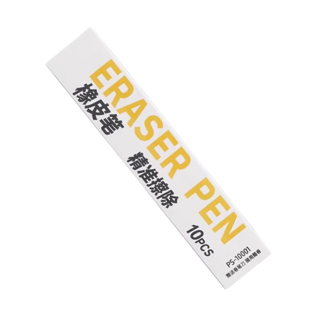 10 шт. Тонкий ластик-ручка с мягким 4-мм стержнем для студентов