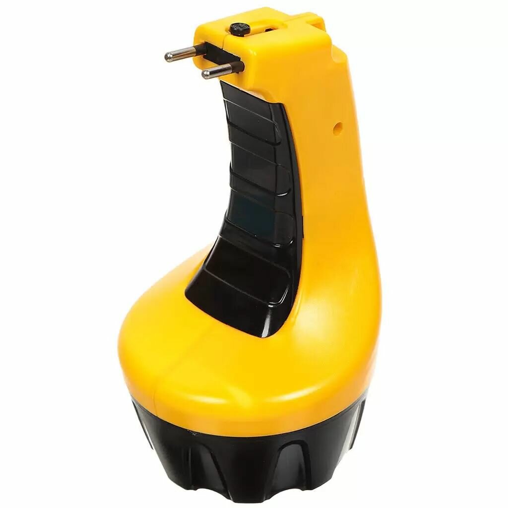 Фонарь ручной, встроенный аккумулятор, зарядка от сети 220 В, пластик, черно-желтый, 15 LED, SPE17194-3