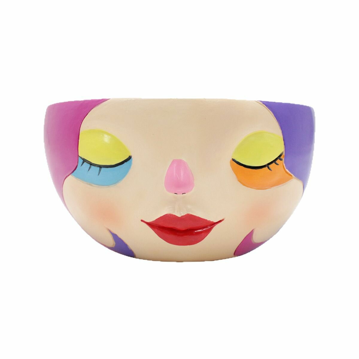 Цветочный горшок с изображением лица Дофамина – симпатичный горшок из смолы, креативные художественные кашпо для суккулентов, кактусов, трав, маленьких цветов, настольные, балконные, садовые и комнатные декоративные цветочные горшки