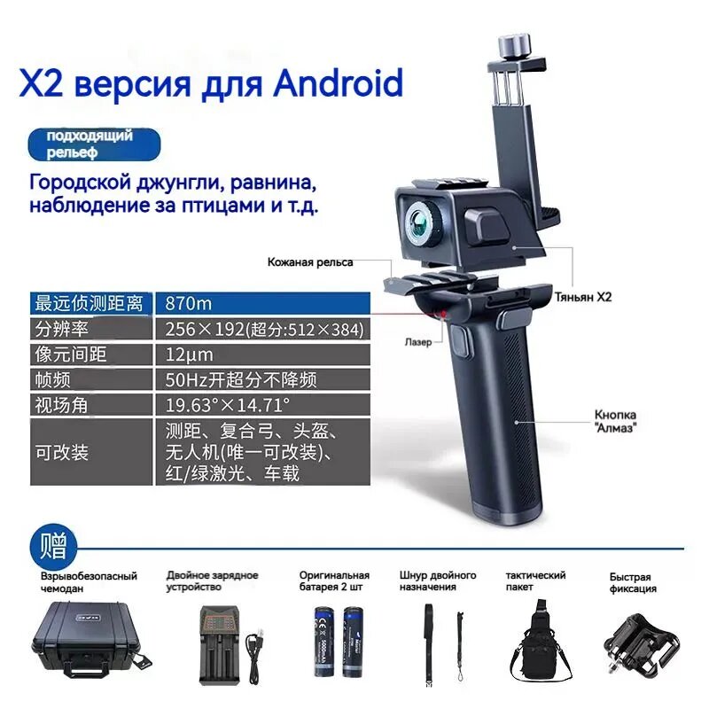 InfiRay небесное око X2 Тепловизионная камера