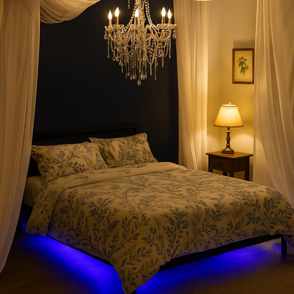 Кровать, с изголовьем 160x200см, металлическая, чёрная, без крепления к стене