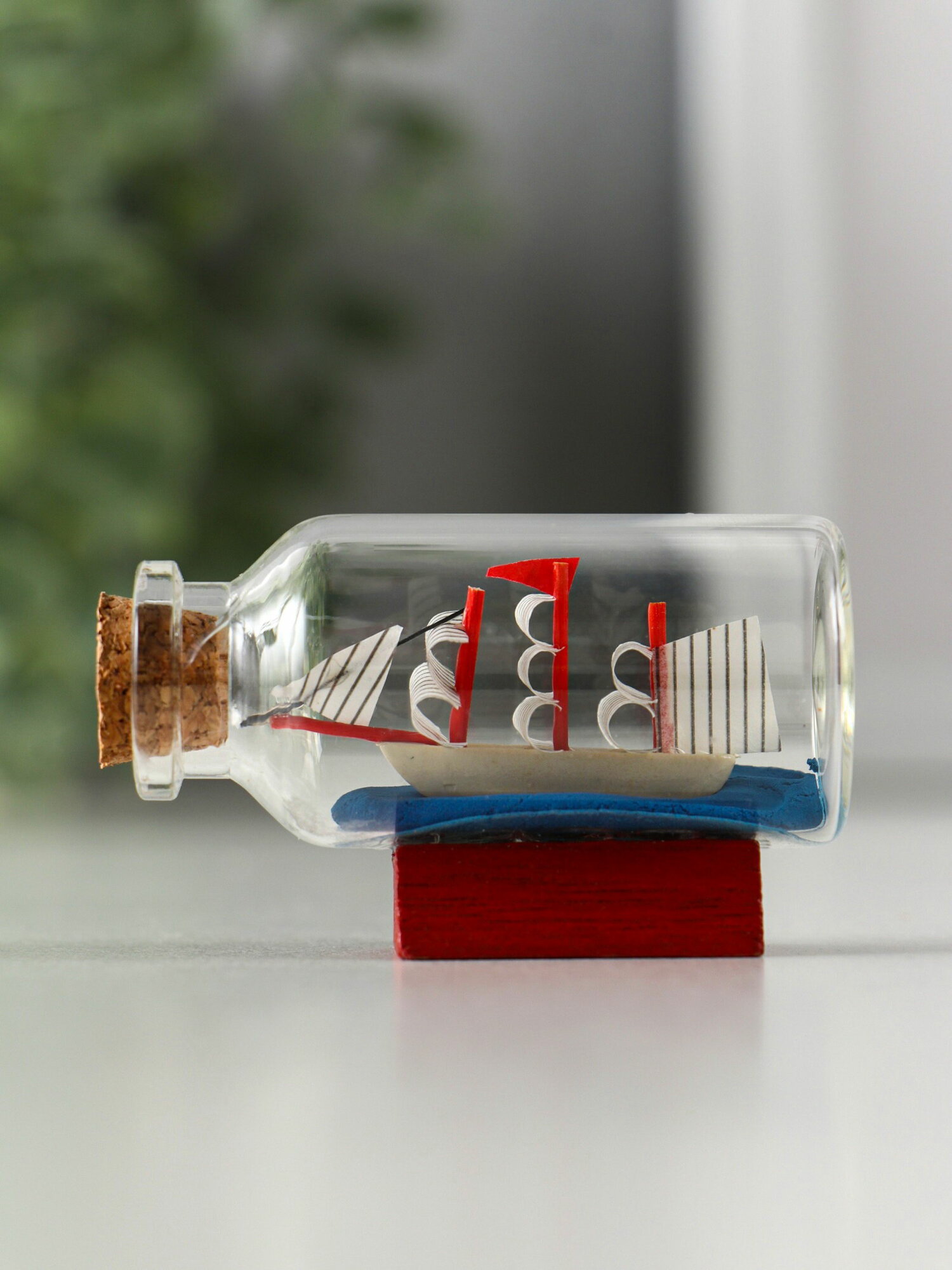 Корабль в бутылке "Тимур", фигурка, 6x2.5x3.5 см, тематика праздника: 23 февраля