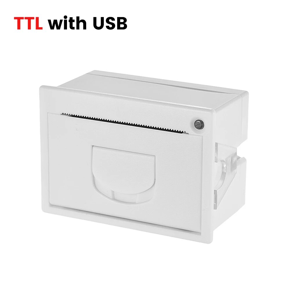 Термопринтер KMZONE QR204, белый, USB TTL