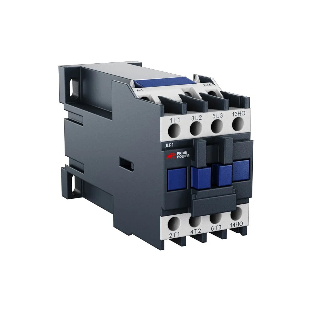 Prompower Контактор ac jlp1-d18-01-bd (dc24), 18a, 3 полюса, доп контакт 1нз, напряжение катушки 24vdc JLP1D1801BDDC24