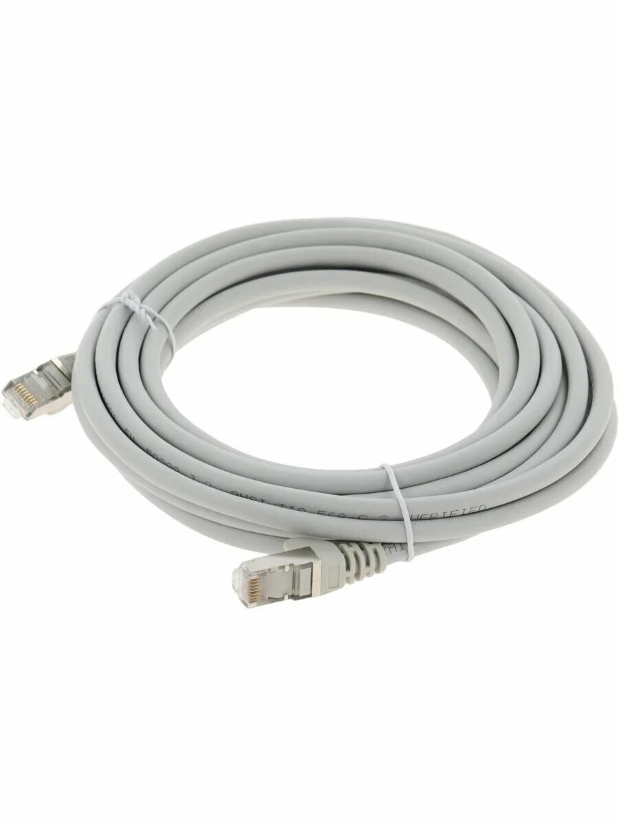 Патч-корд Lanmaster LAN-PC45/S6A-0.5-GY FTP RJ-45 вил.-вилка RJ-45 кат.6A 0.5м серый LSZH (уп:1шт)