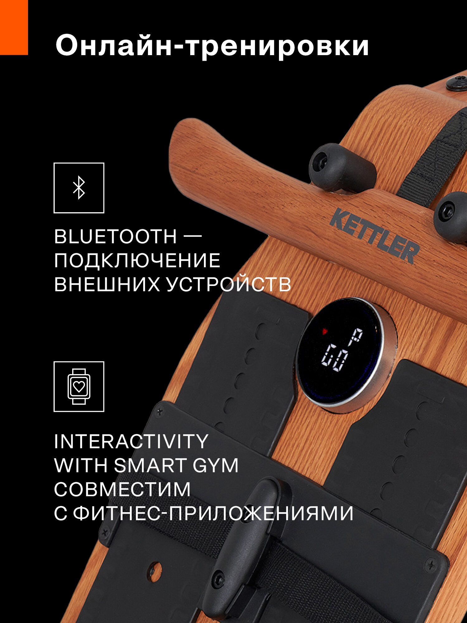 Тренажер гребной KETTLER Wood H2O