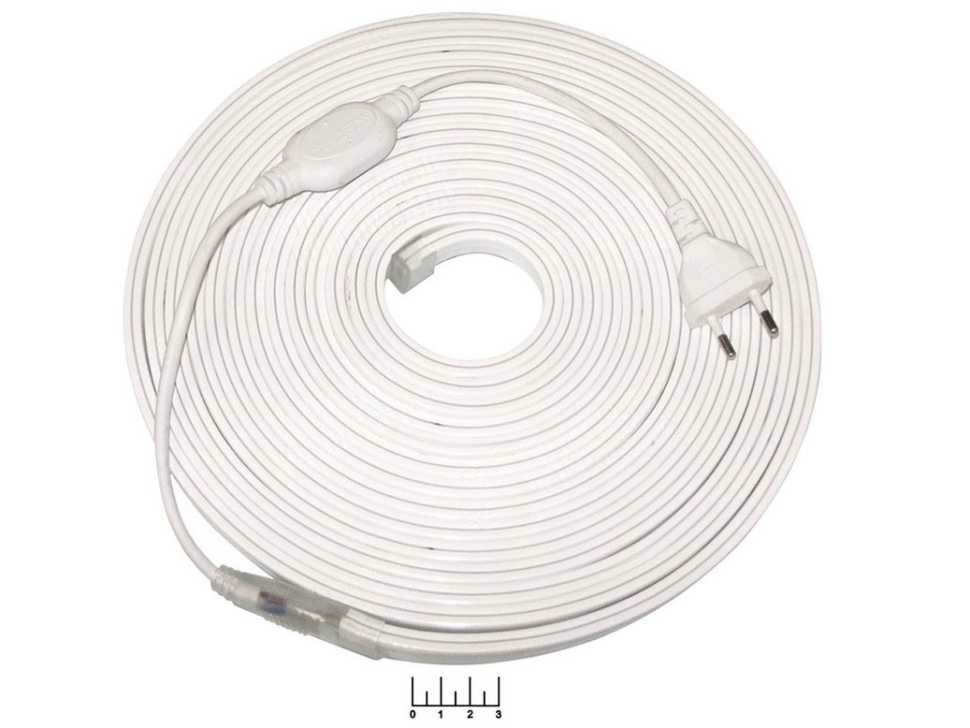 Светодиодная лента 220V красная 7м 16*7 водонепроницаемая 33.6W (4.8W/1м)