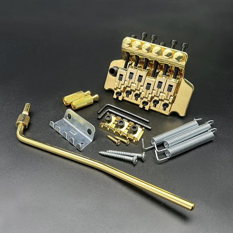 GETMUSIC MU0472 Тремоло мост для гитары черный/хром/золотой