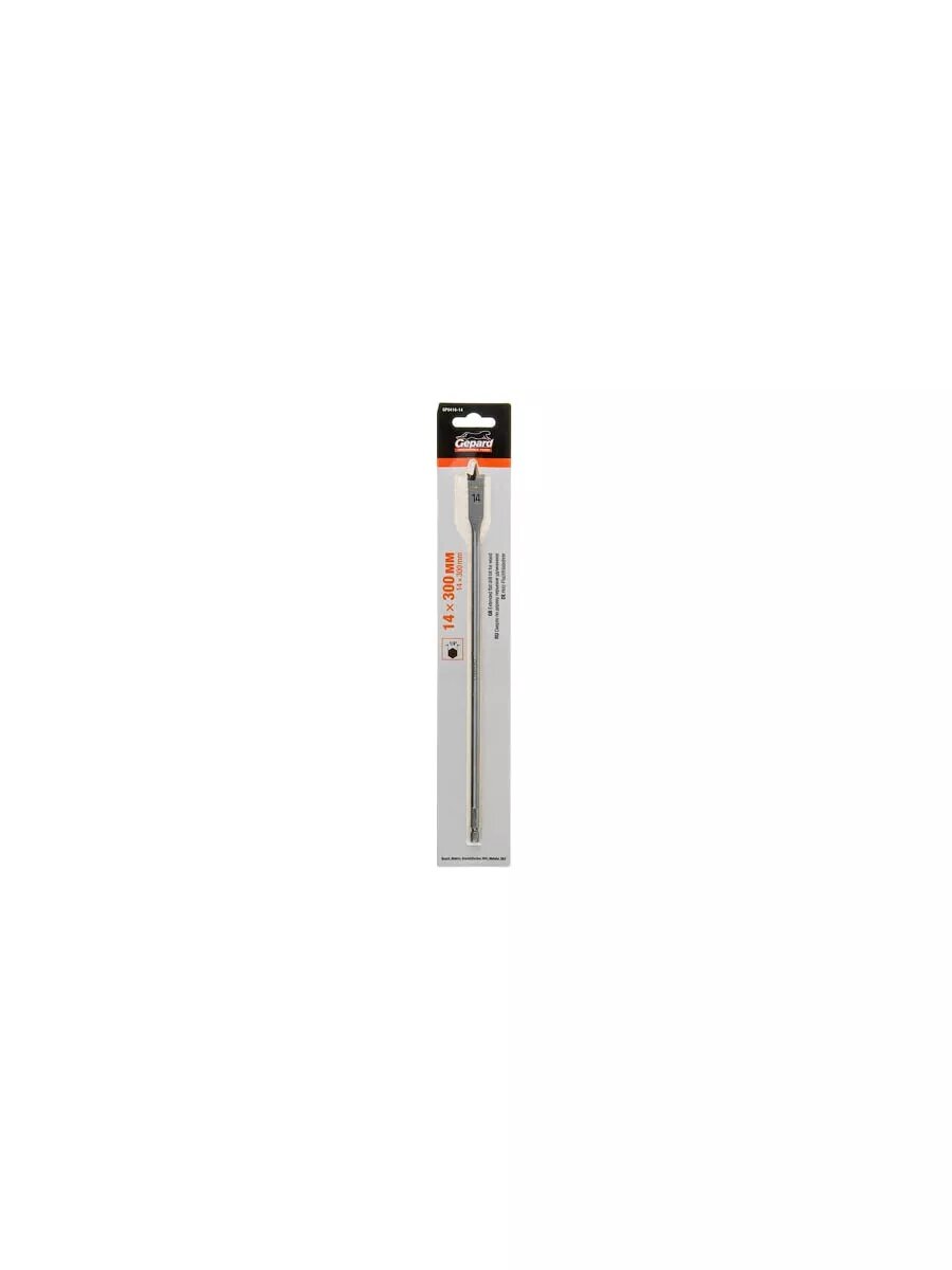 Сверло по дереву перьевое 14х300 мм GEPARD удлиненное (GP0416-14)