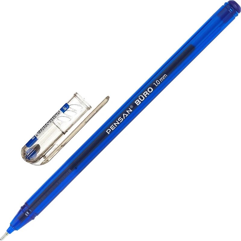 Ручка шариковая неавтомат. Pensan Buro, масл, синий 2270/50c