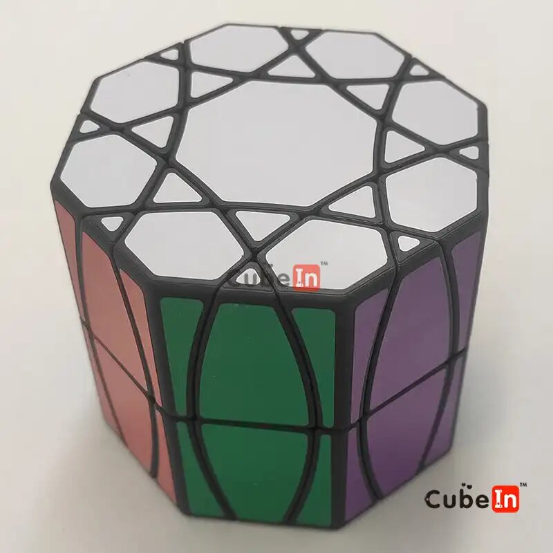 Gecube 2x2 Curvy Восьмиугольная призма Ghost SQ-5 V2 Octagonal prsm Black