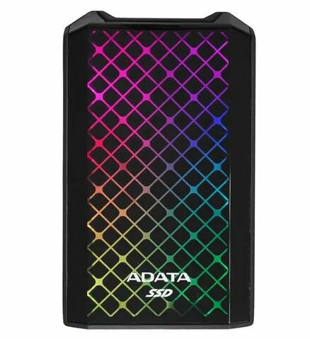 1000 ГБ Внешний SSD A-DATA ASE900G (ASE900G-1TU32G2-CBK) черный - USB 3.2 Gen2x2 Type-C, чтение - 2000 Мбайт/сек, запись - 2000 Мбайт/сек