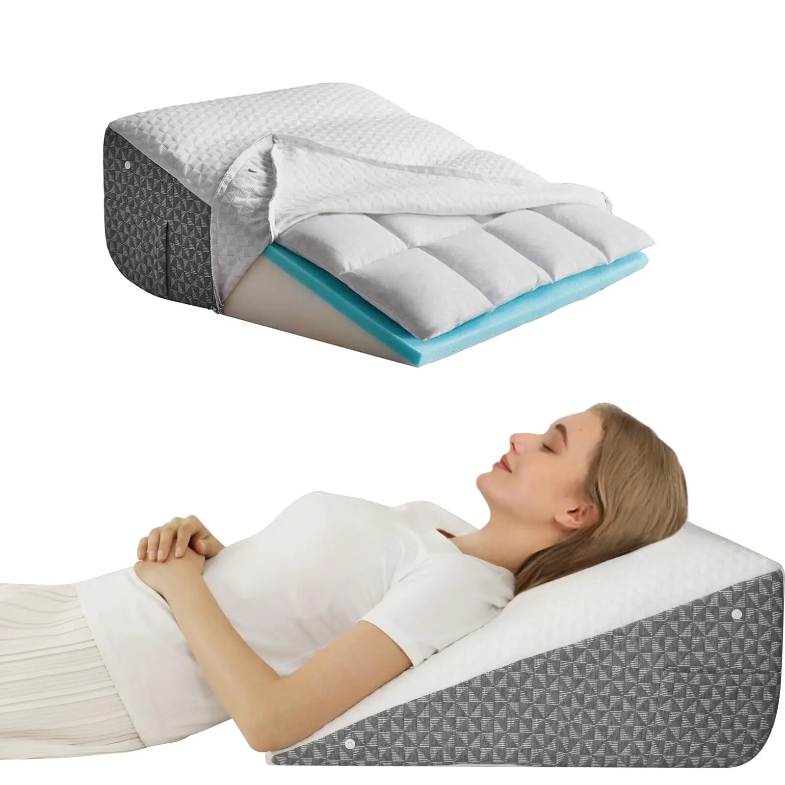 Ортопедическая клиновидная подушка из пены с эффектом памяти, Pillow
