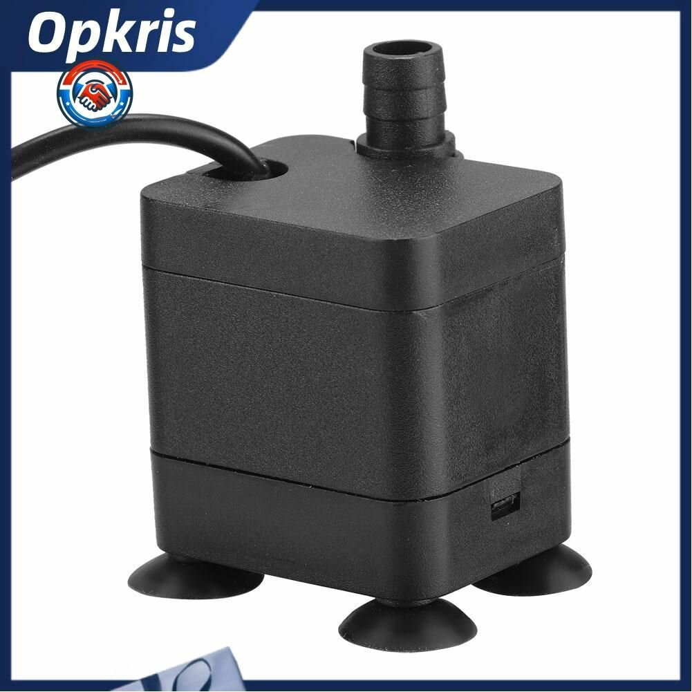 Мини компрессор для аквариума USB, бесшумный погружной насос 5 В, регулируемый поток, компактный аквариумный насос для маленького аквариума, низкий уровень воды 6 мм