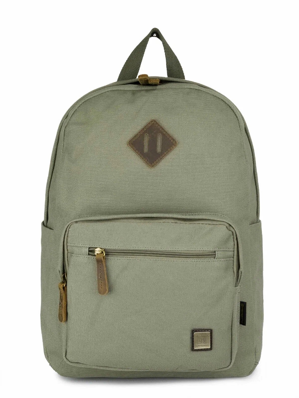 Рюкзак Hedgard, модель Камелот, брезентовый, городской, с потайным карманом, зелёный