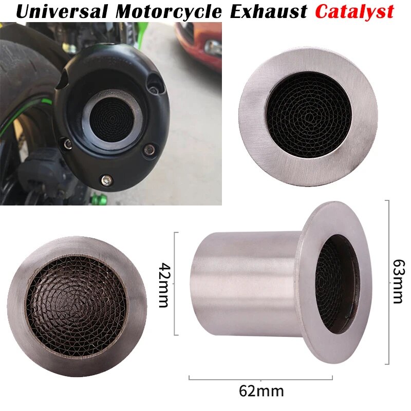 Универсальная система выхлопных газов для мотоциклов, катализатор, каталитический глушитель