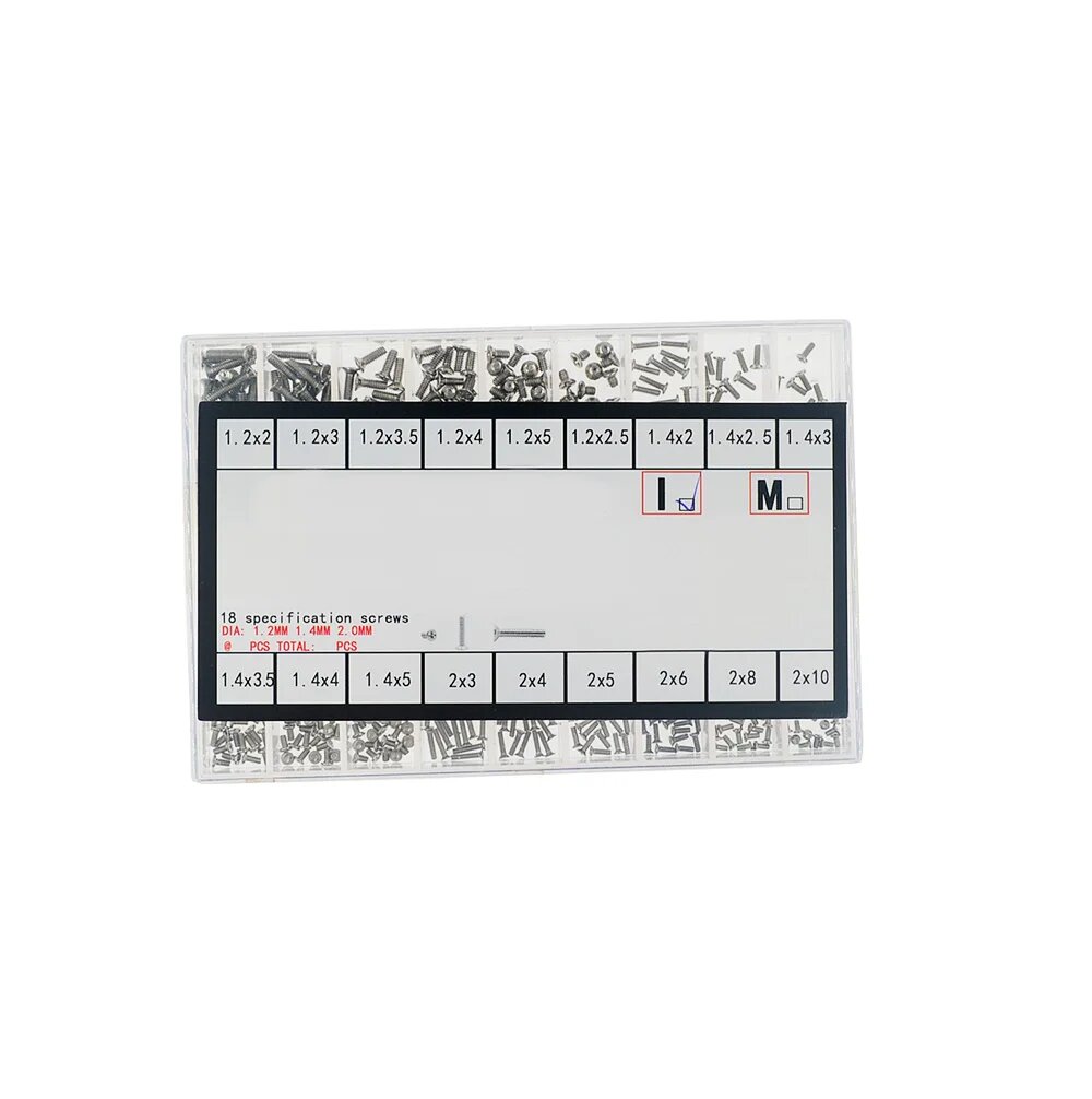 Набор мини-винтов из нержавеющей стали для ремонта ноутбуков I