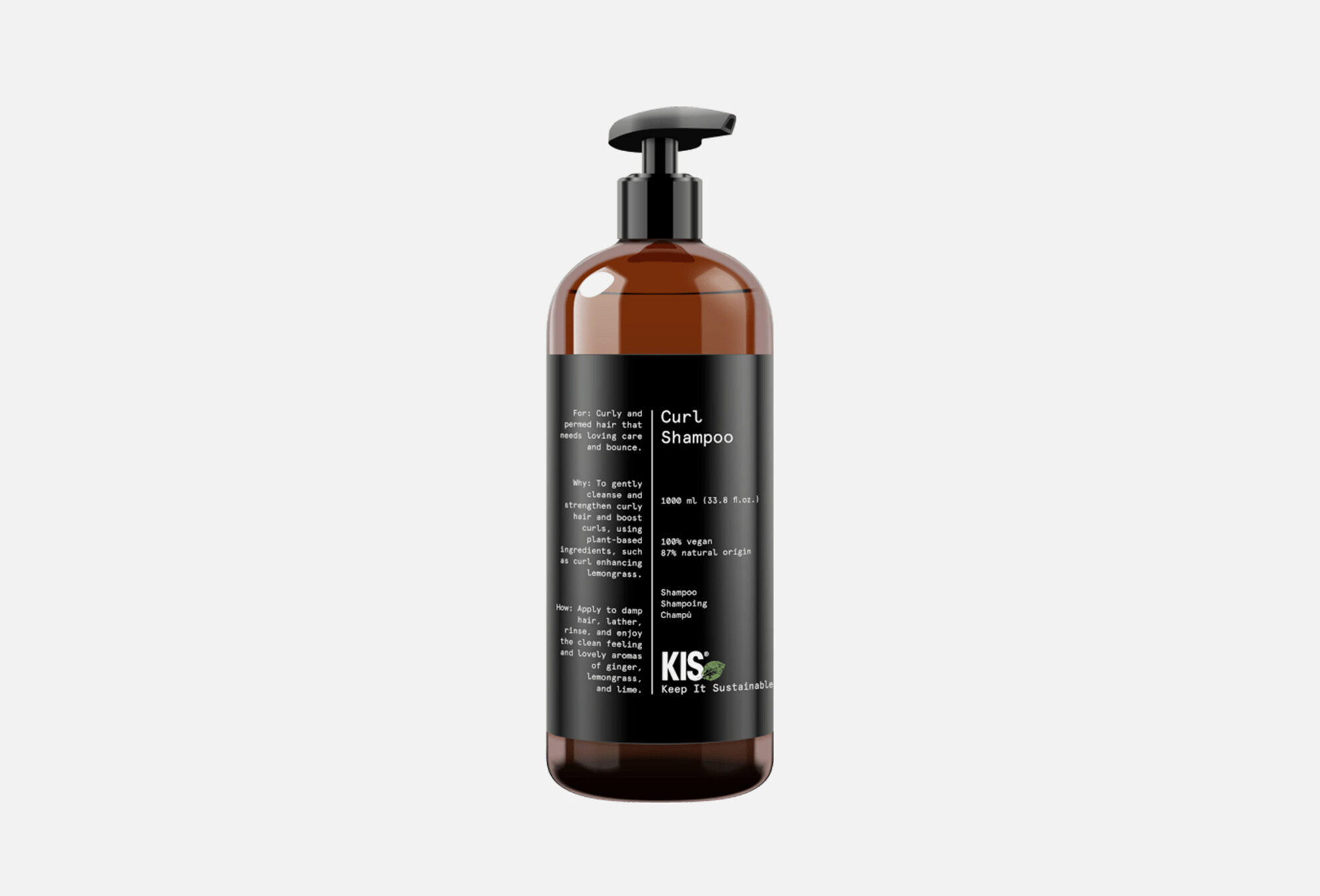 Шампунь для кудрявых волос KIS GREEN CURL SHAMPOO 1000 мл