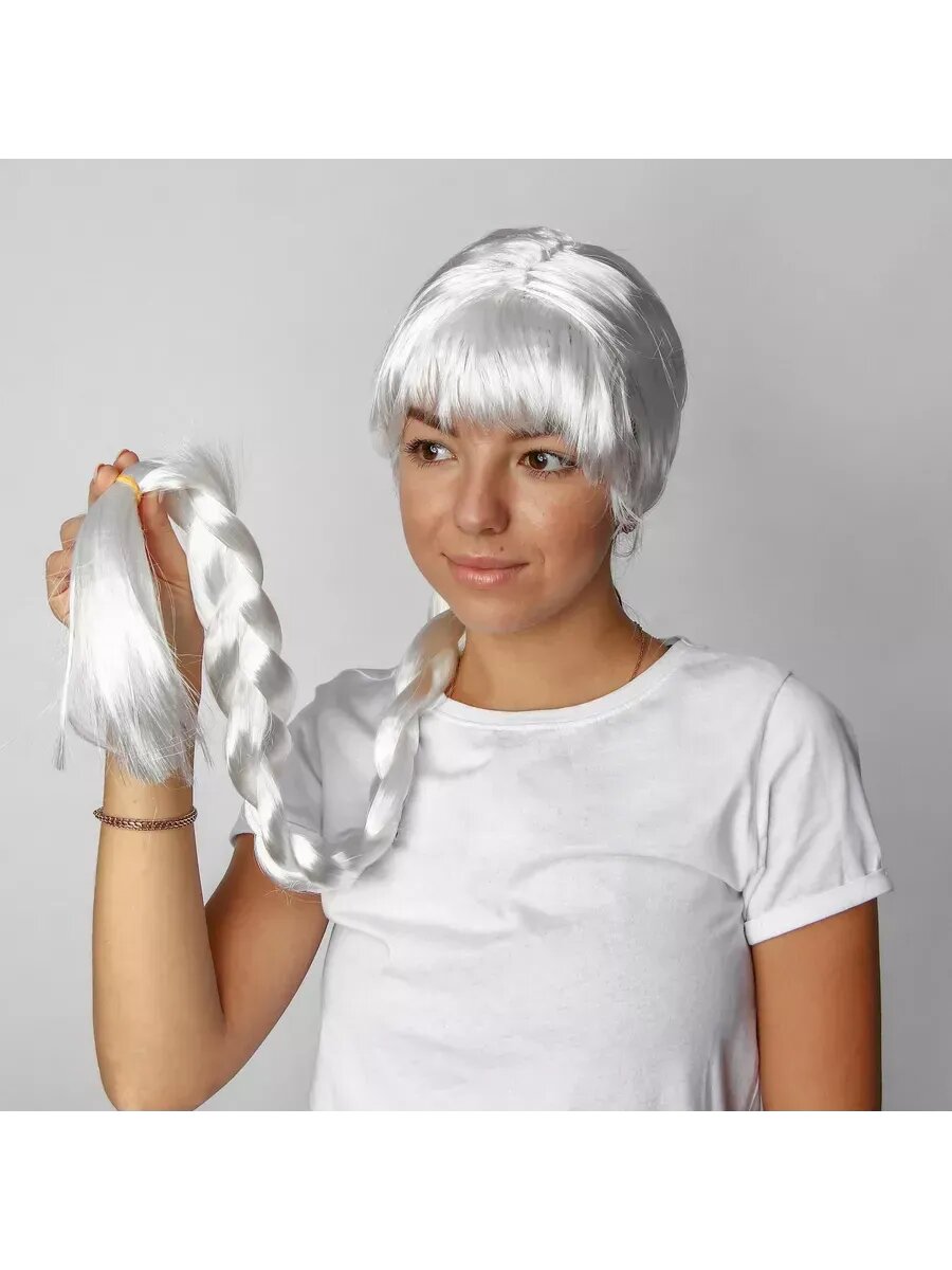 Карнавальный парик "Красотка", с косой