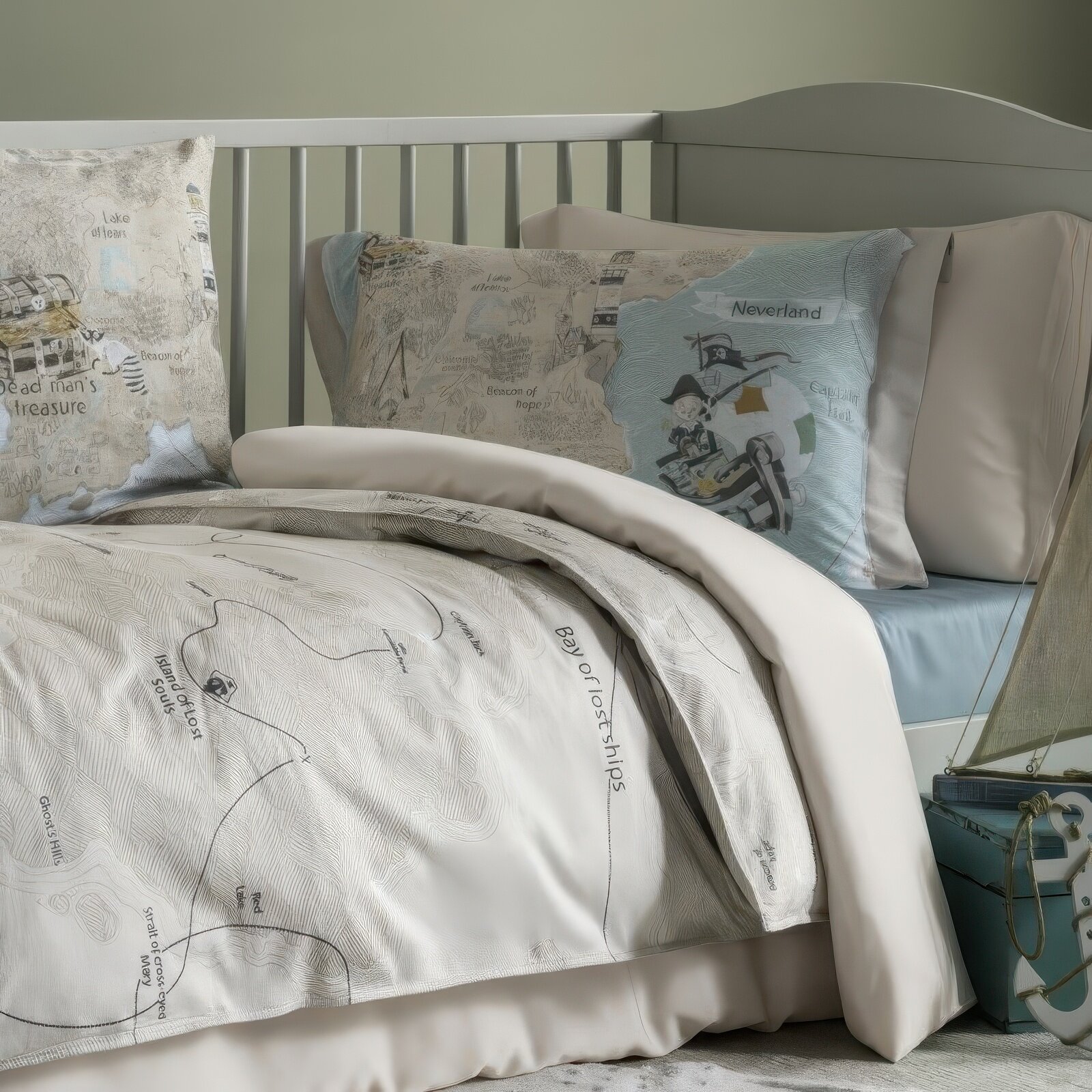 Наволочка TOGAS "тортуга" 50х70 см, высокая плотность, хлопок-сатин, 1 шт.