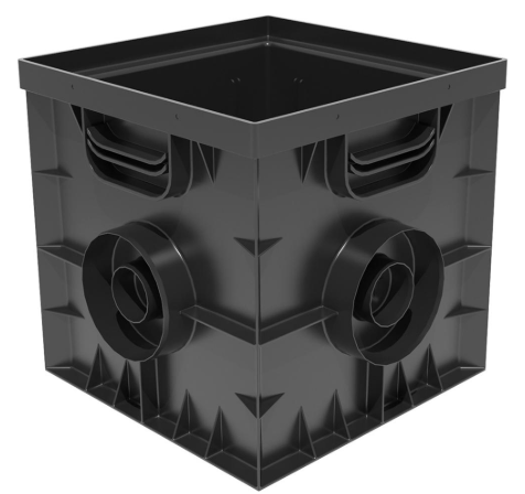 Гидролика дождеприемник 300x300x300мм цвет черный