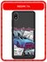Чехол на Xiaomi Redmi 7A / Сяоми Редми 7А с принтом "JDM коллаж", прозрачный