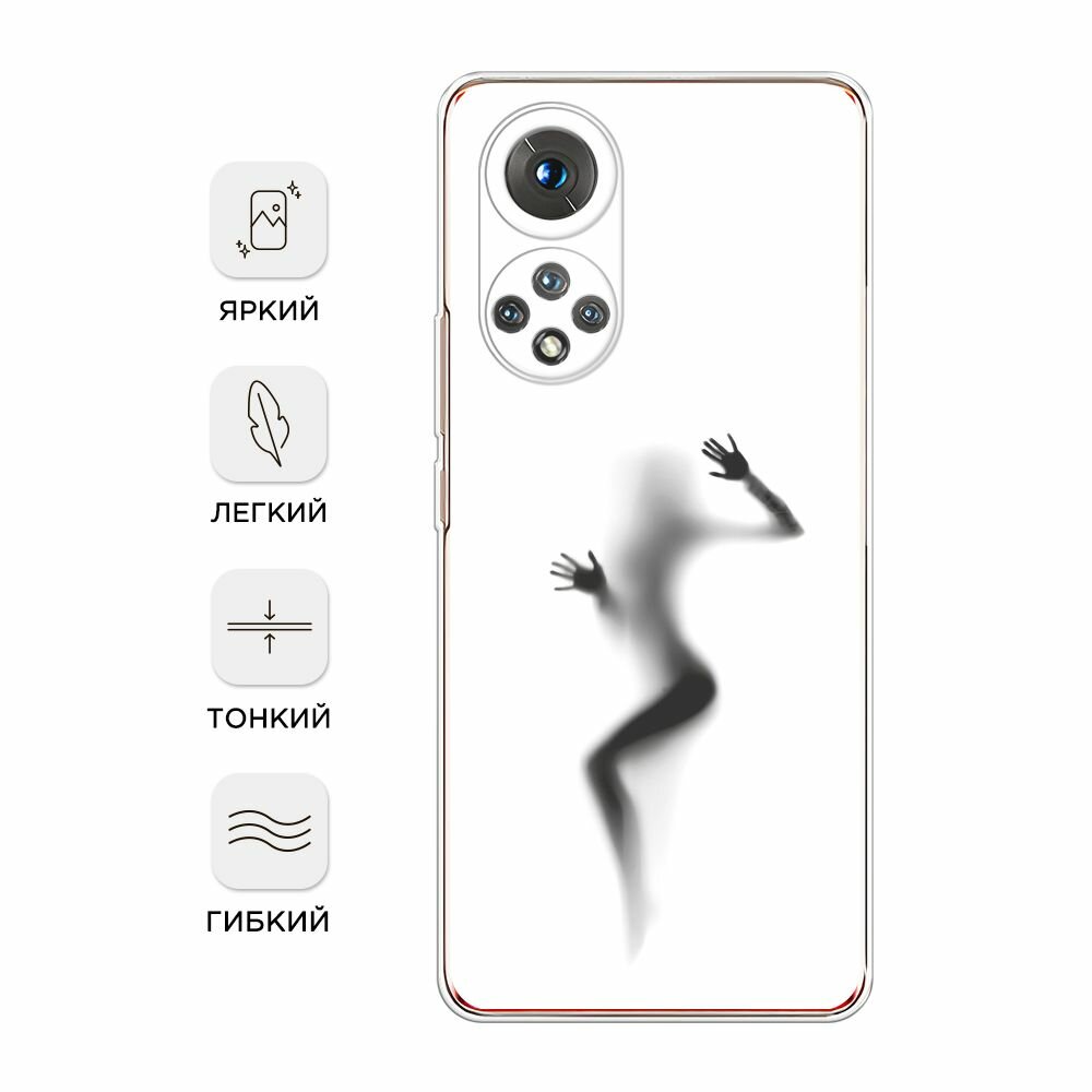 Чехол на Honor 50/Huawei Nova 9 / Хонор 50/Хуавей Нова 9 с принтом "Девушка в душе" — фото 1