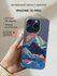 Чехол на Apple iPhone 15 Pro / Айфон 15 Про с принтом "Закат в снежных горах", п...