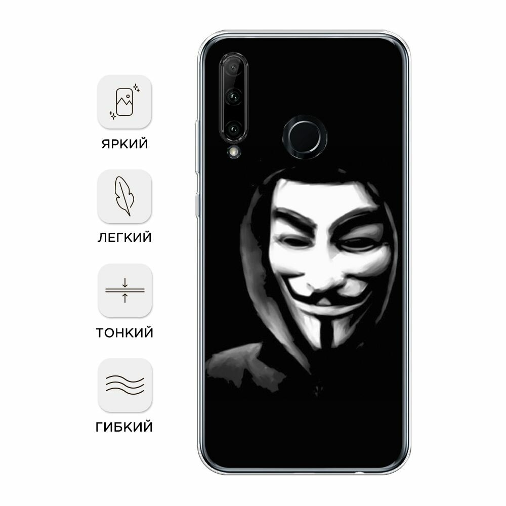 Чехол на Honor 10i/20 Lite 2019/20e/Huawei P Smart Plus 2019 / Хонор 10i с принтом "Анонимус" — фото 1