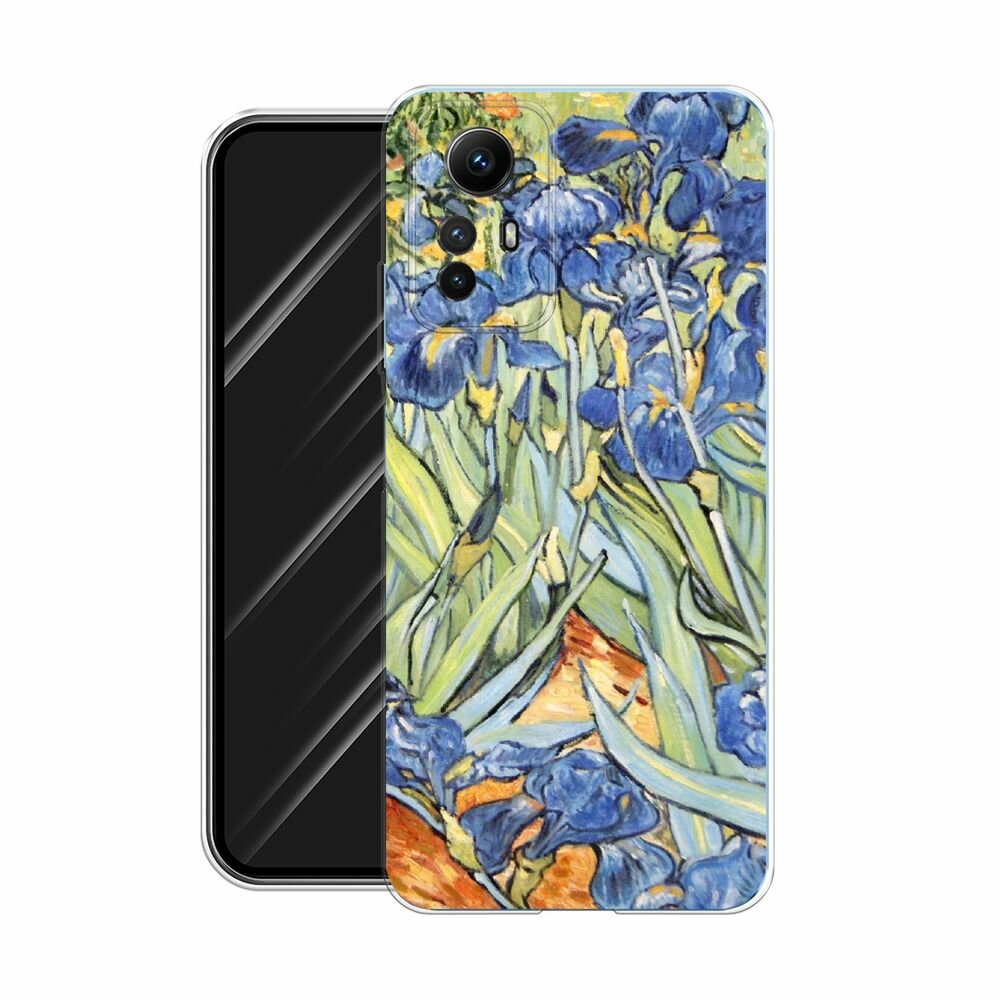 Чехол на Xiaomi Redmi Note 12S / Сяоми Редми Ноут 12S с принтом "Ирисы Ван Гог" — фото 1