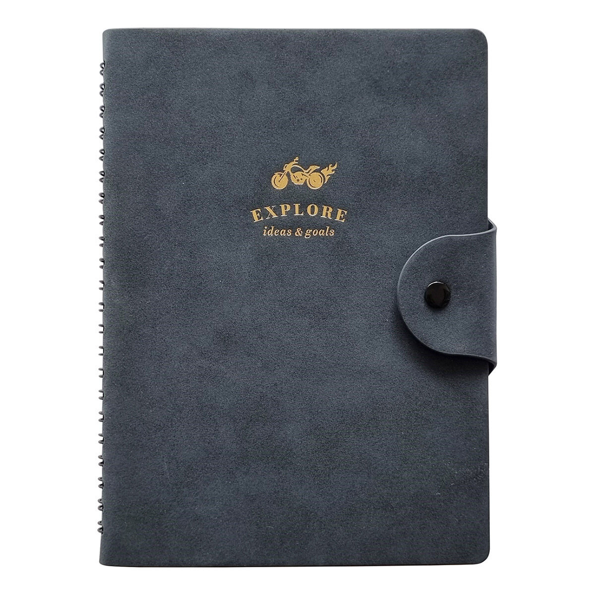 Бизнес-тетрадь Infolio Explore, 140x200 мм, 192 страницы, мягкий переплет, полускрытая спираль, клетка