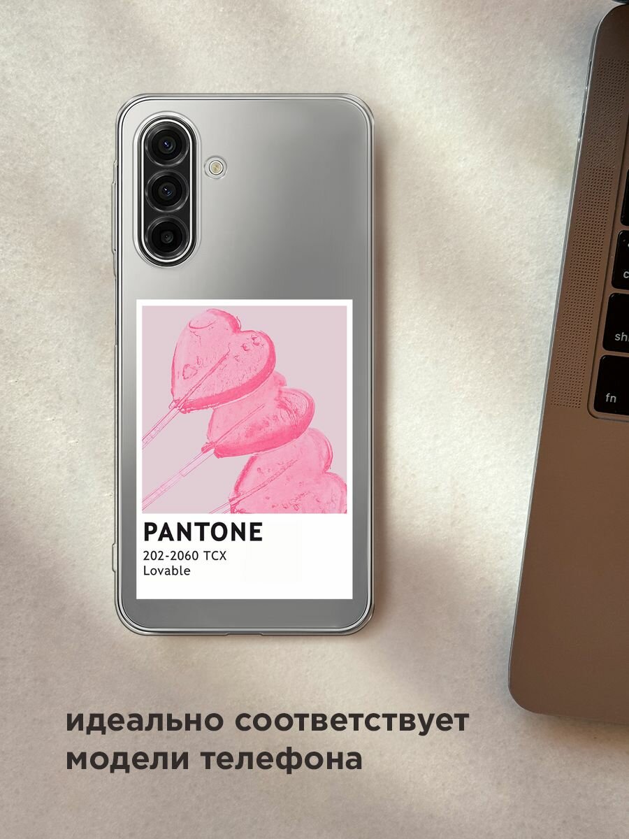 Чехол на Samsung Galaxy A17/A18 / Самсунг А17/А18 с принтом "Pantone Lovable 2 - 14 февраля", прозрачный — фото 1