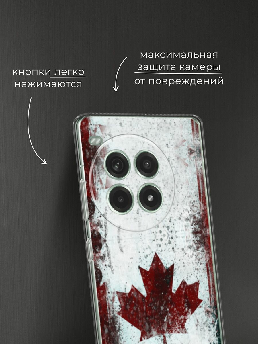 Чехол на OnePlus Ace 3 Pro / Ван Плас Эйс 3 Про с принтом "Канада" — фото 1