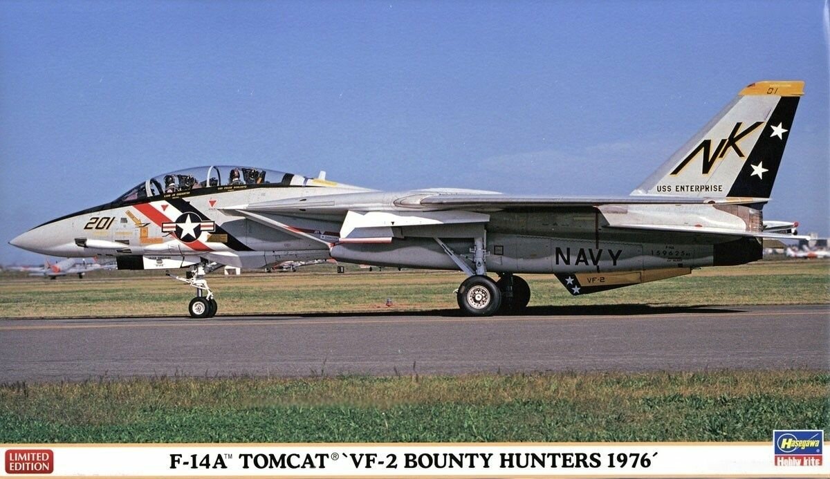 Hasegawa HA02491 1/72 F-14A Tomcat VF-2 Bounty Hunters 1976 Набор моделей самолетов