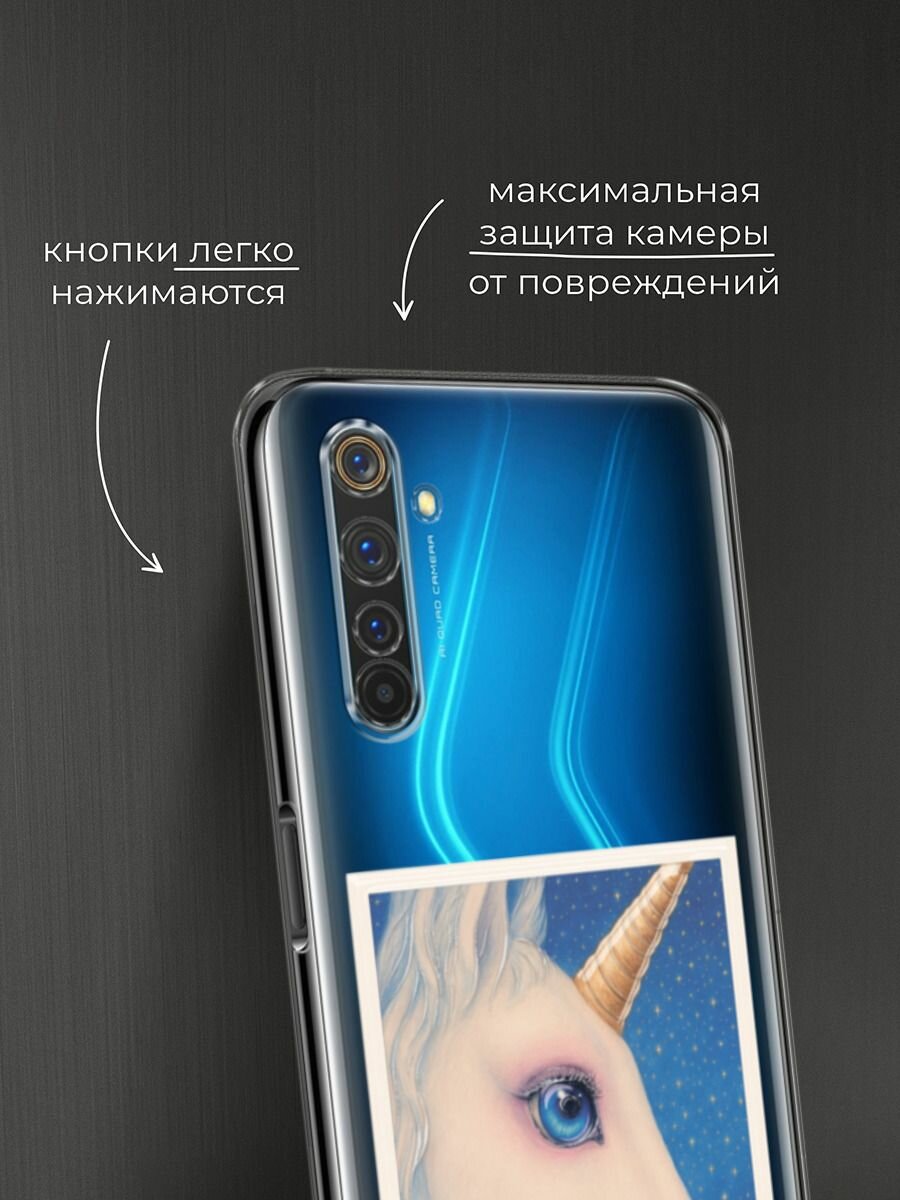 Чехол на Realme 6 Pro / Реалми 6 Про с принтом "Глаз единорога" — фото 1