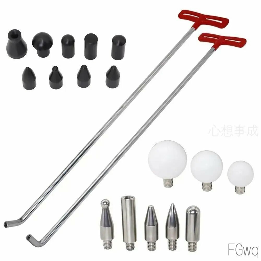 Крючок с насадками PDR для удаления вмятин / 19шт