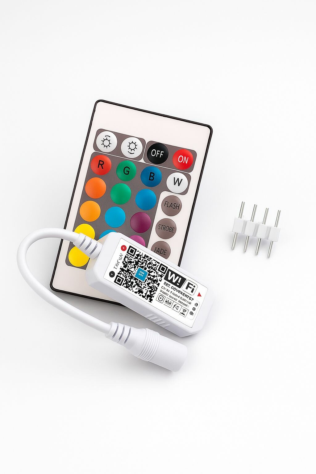 Wi-Fi контроллер RGB Мини + ИК Контроллер RGB с пультом 24 кнопки (1шт.)