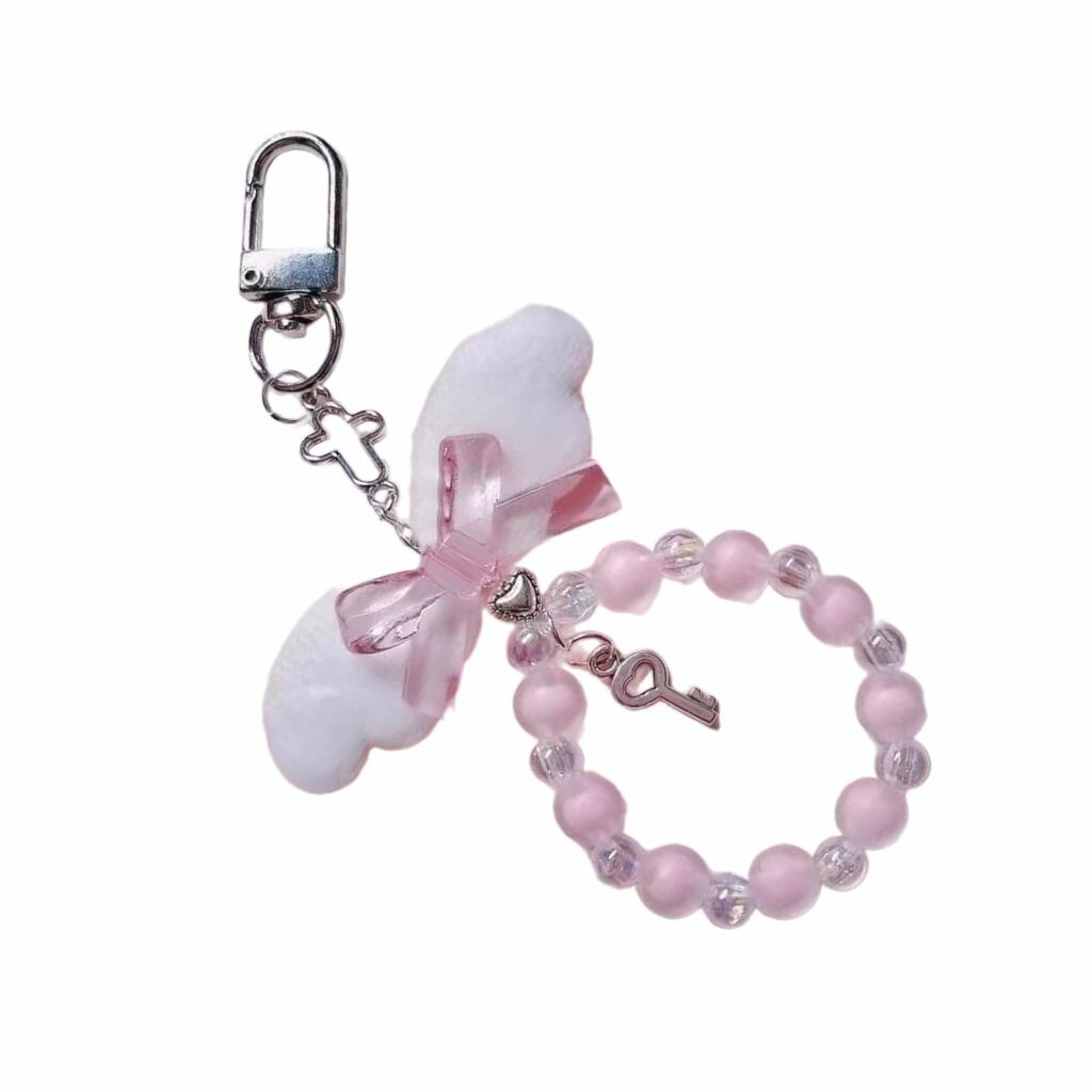 Подвеска-брелок для мобильного телефона с крылом из бисера-A