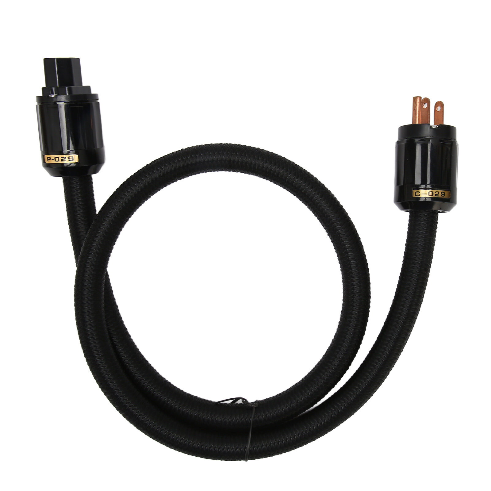 Кабель питания Hi-Fi, 12AWG, 3-жильный штекер из чистой меди, 125 В, 15 А, шнур питания переменного тока для усилителя звукового оборудования, вилка стандарта США, 125 250 В, 1 м/3,3 фута