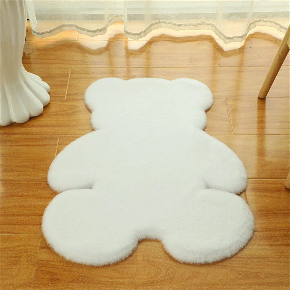 Коврик-медведь из искусственного меха