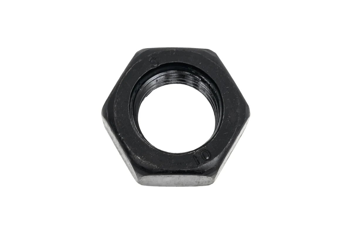 Гайка М24 черная высокопрочная DIN 934 к. п.10 для болтов, 4 шт, 2000000218045