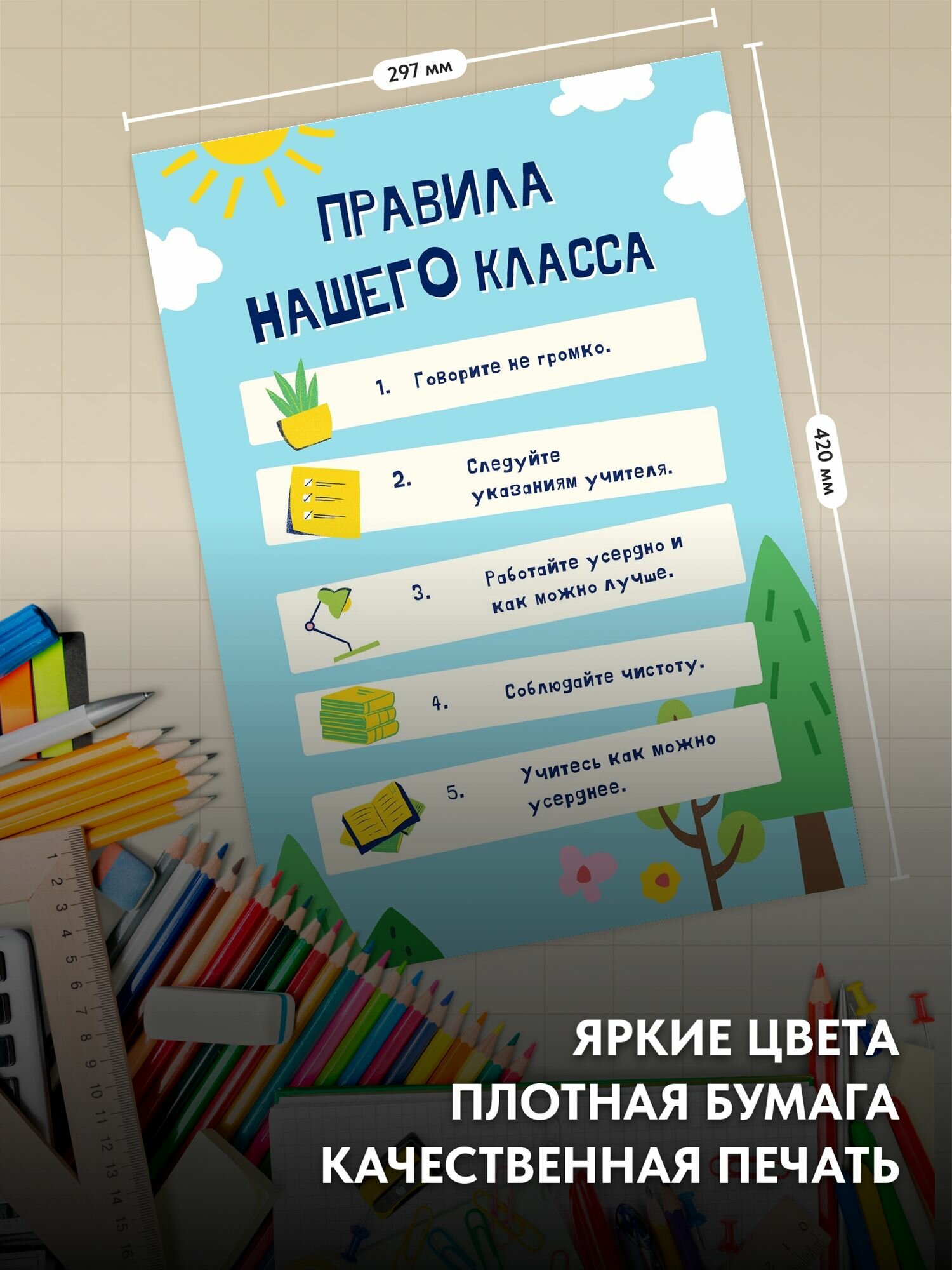 Правила класса плакат — фото 1