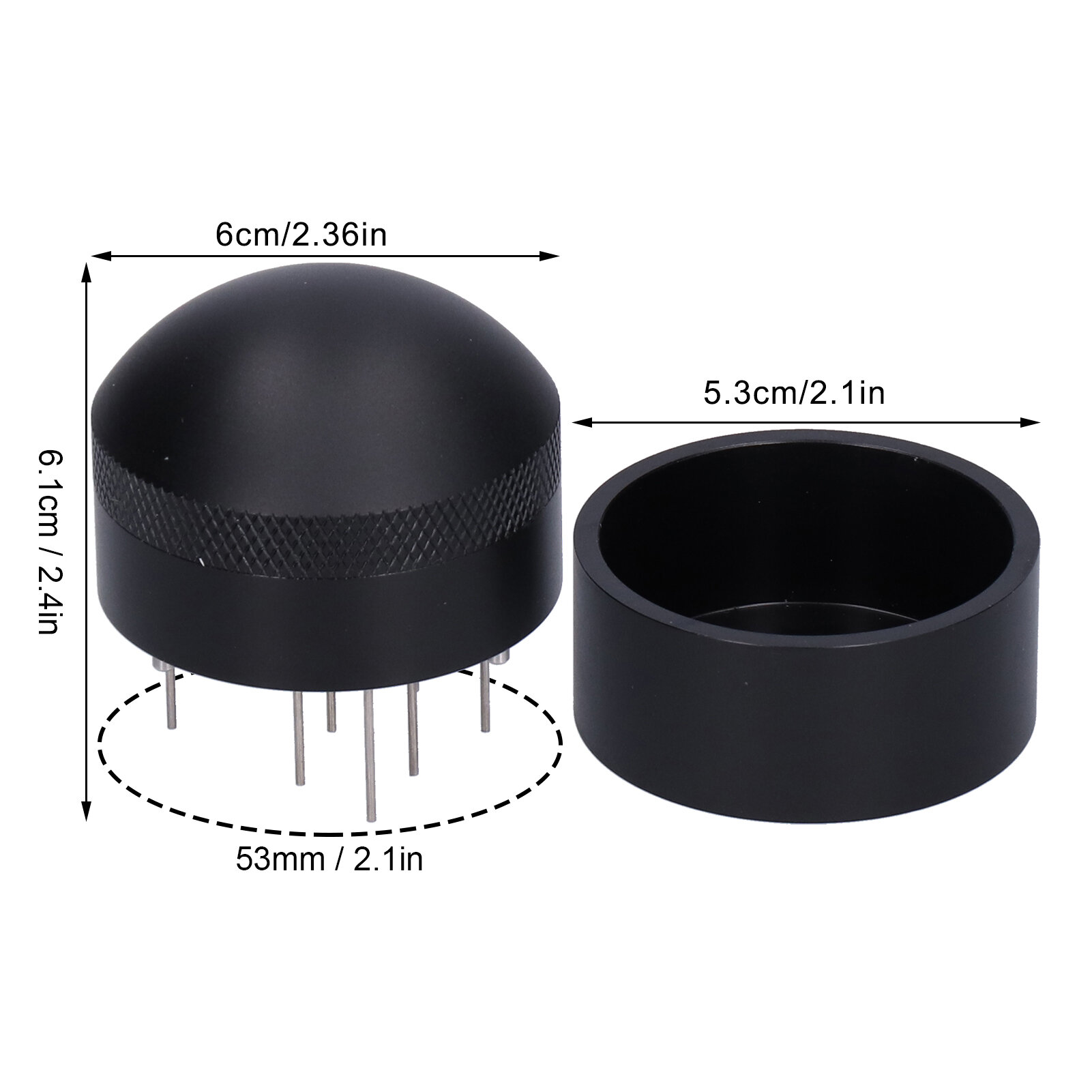 Распределитель кофе 53 мм, игольчатый инструмент для выравнивания кофейного порошка для полной экстракции